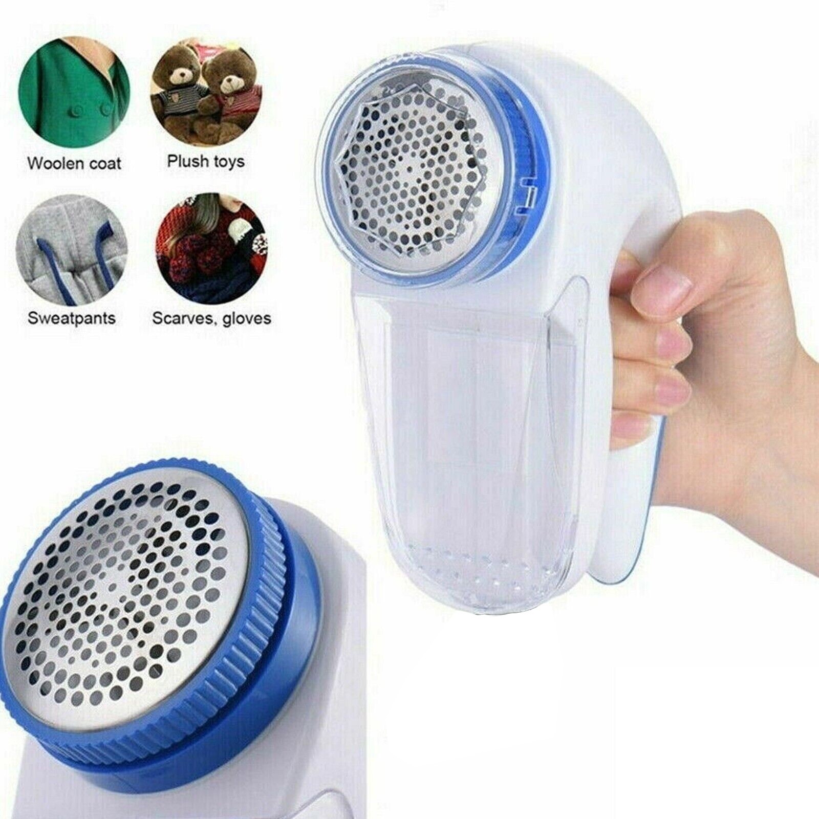 Portable Clothes Fabrics Shaver Electric Lint Bobbles Fuzz Remover ...