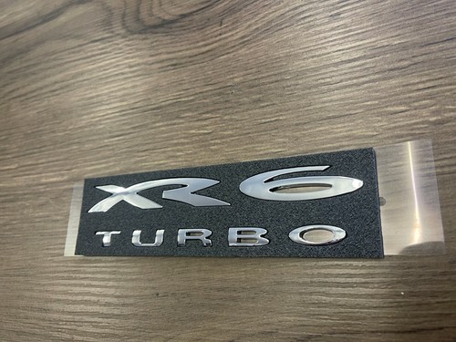 SILVER CHROME XR6 TURBO BADGE, NEW NEVER USE CONDITION, SUIT BA BF FG ...