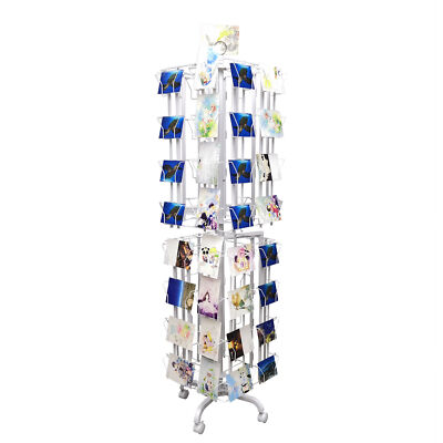 64 Adjustable Pockets Display Rack 5x7 7x5 up to 11"W X 8"T Cards 1.2 ...