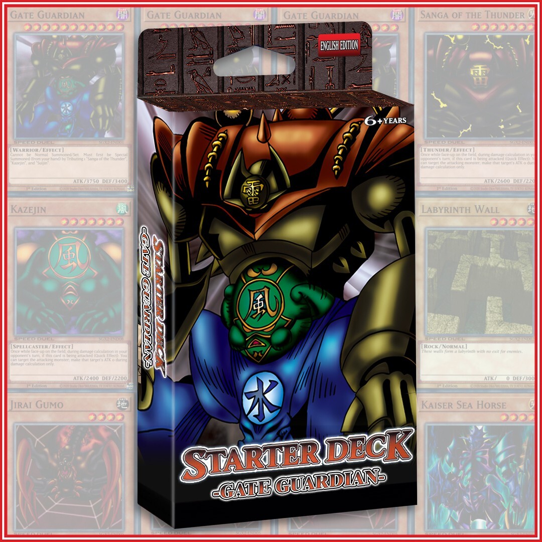 GATE GUARDIAN STARTER DECK 50 | Kazejin Suijin Sanga Jirai Gumo YuGiOh🔥 ...
