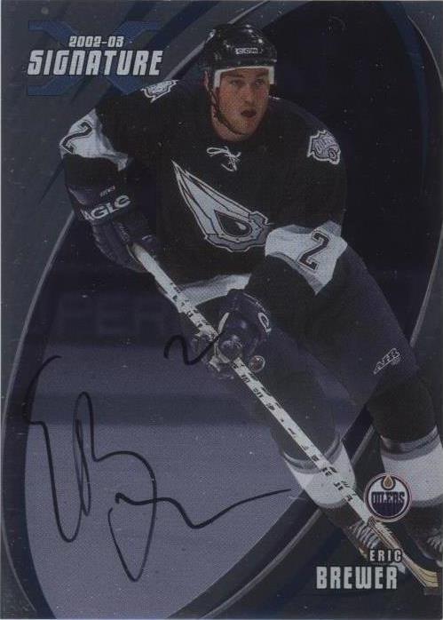 2002-03 In the Game Be A Player Signature Series - Eric Brewer #044 ...