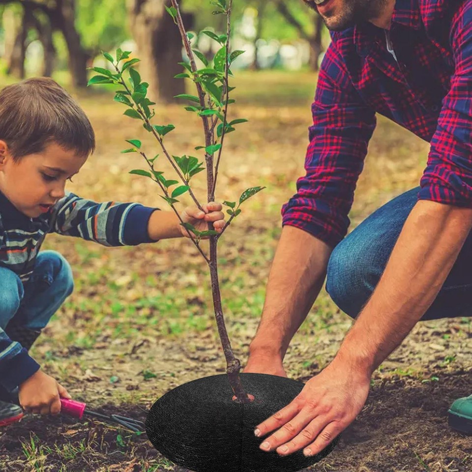 10pcs Tree Mulch Weed Barrier Tree Protection Weed Mats Weed Barrier ...