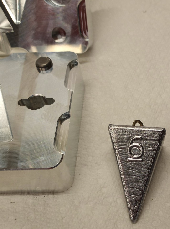 6 oz Pyramid Sinker Production Mold ( 14 cavity ) Aluminum CNC | eBay