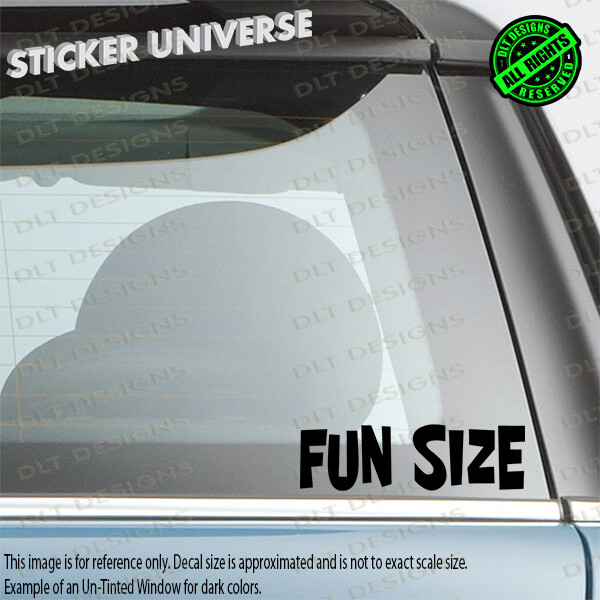 FUN SIZE Funny Smart Car Window Decal Bumper Sticker Small Vehicle ...