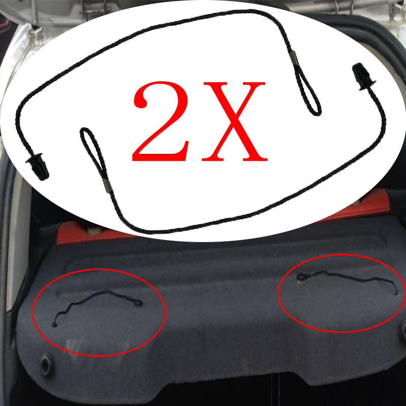 2X Both Side Parcel Shelf String Cord Cover Strap 1521611 For Ford ...