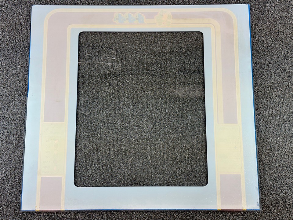 Midway Ms. Pac-Man Pacman Arcade Video Game Bezel Silk Screened ...