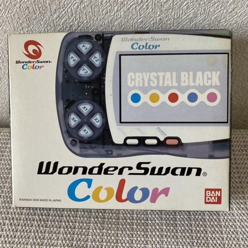 BANDAI Game console Crystal Black Wonder Swan Color WSC Japan Official ...