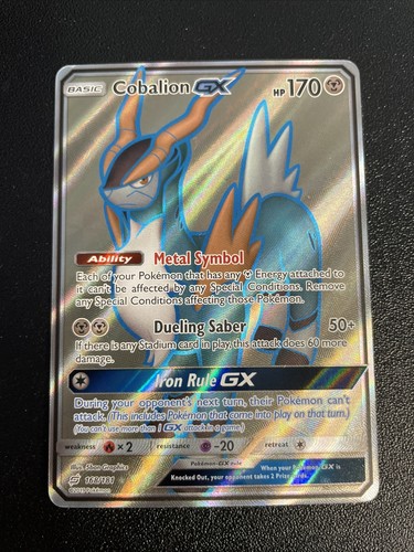 Pokémon TCG Cobalion GX Sun & Moon - Team Up 168/181 Holo Ultra Rare | eBay