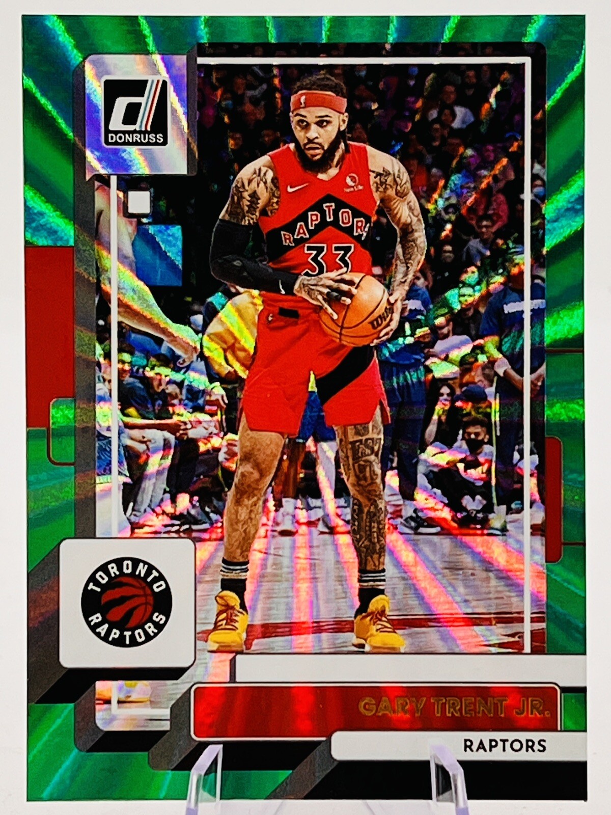2022-23 Panini Donruss Gary Trent Jr. #28 Green Holo Laser Raptors | eBay