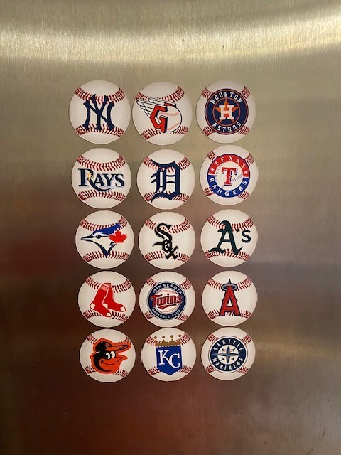 MLB TEAM LOGO BASEBALLS - MAGNETS SET - All 30 teams | eBay