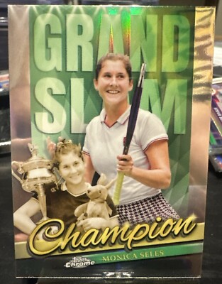 Monica Seles 2024 Topps Chrome Tennis Grand Slam Champion Card | eBay