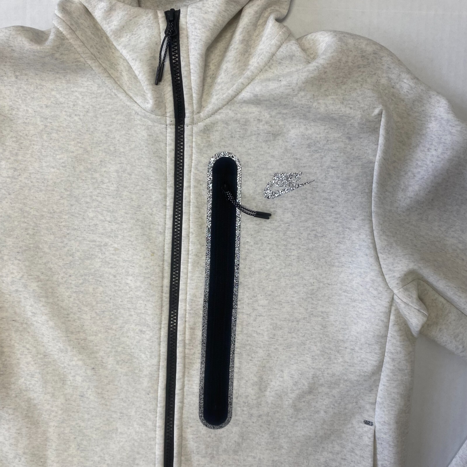 Nike Sportswear Tech Revival Fleece Hoodie Oatmeal DR9150-100 Size ...