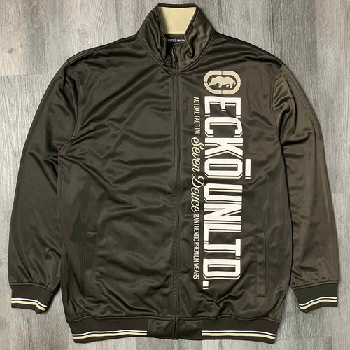 2000s Ecko Unltd. Brown Zip Up Track Jacket size XXL Y2k | eBay