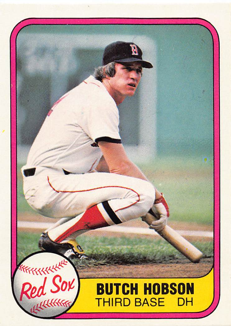 Butch Hobson 1981 Fleer 227 Boston Red Sox Baseball Card | eBay