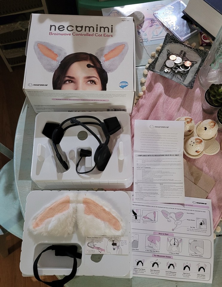 Necomimi Brainwave Cat Ears 2012 Model Used | eBay