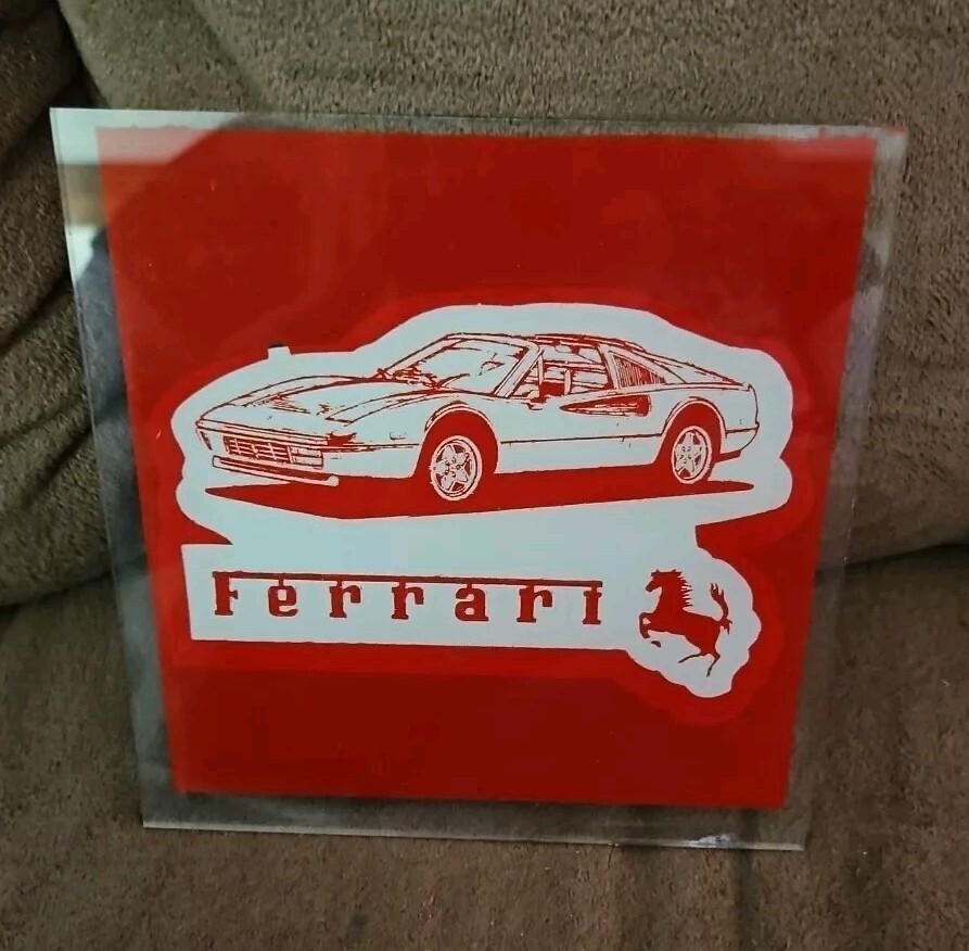6" x 6" Ferrari Carnival Prize Mirror | eBay