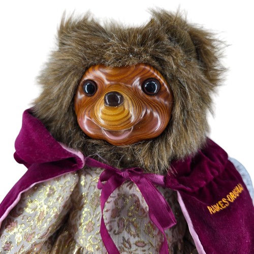 Raikes Originals 1989 Wooden Face Marian Hedgehog Red Cape Signed ...