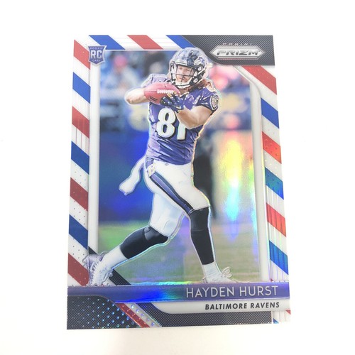 2018 Hayden Hurst Rookie Card RC Prizm Red White And Blue #208 Falcons ...