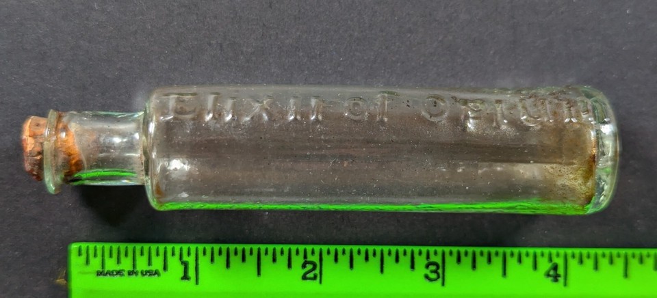 Antique Pre-Civil War Dr McMunn Elixir of Opium Quack Medicine Glass ...