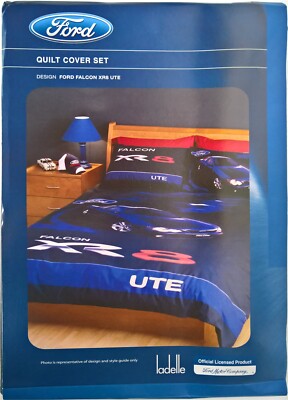 Ford Falcon XR8 Ute QUEEN DOONA BED QUILT COVER Genuine Official FORD ...