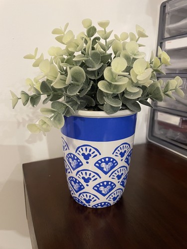 Disney Mickey Head Icon Planter Homestead Collection Blue Beach NEW ...