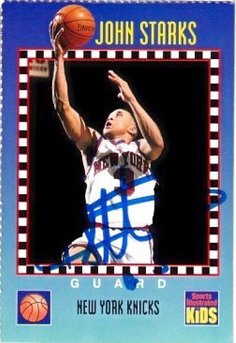 John Starks signed auto New York Knicks 1994 Sports Illustrated SI for ...