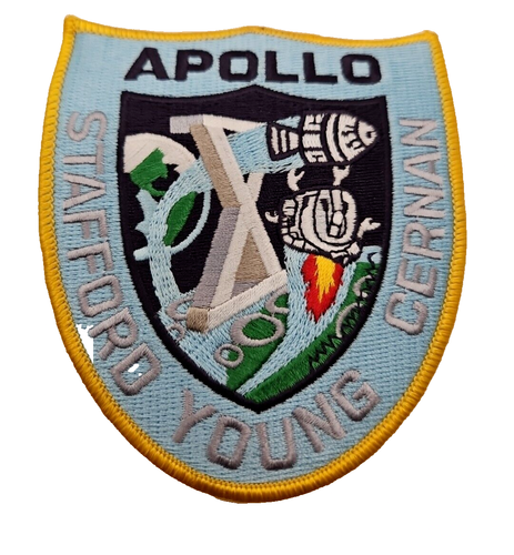 APOLLO 10 Patch Official NASA ORIGINAL AB Emblem 4" SPACE Mission MINT ...