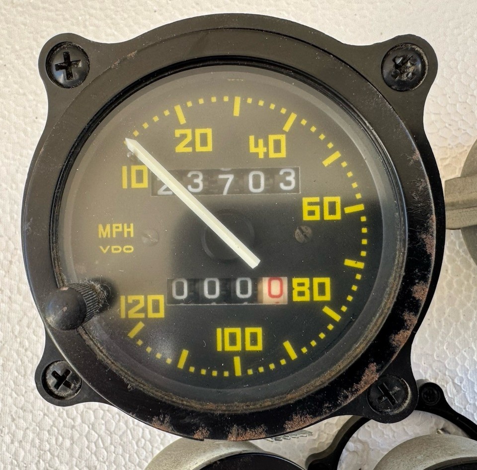 VDO JET COCKPIT GAUGES SPEEDOMETER TACHOMETER ,AMP ,FUEL , PRESSURE ...