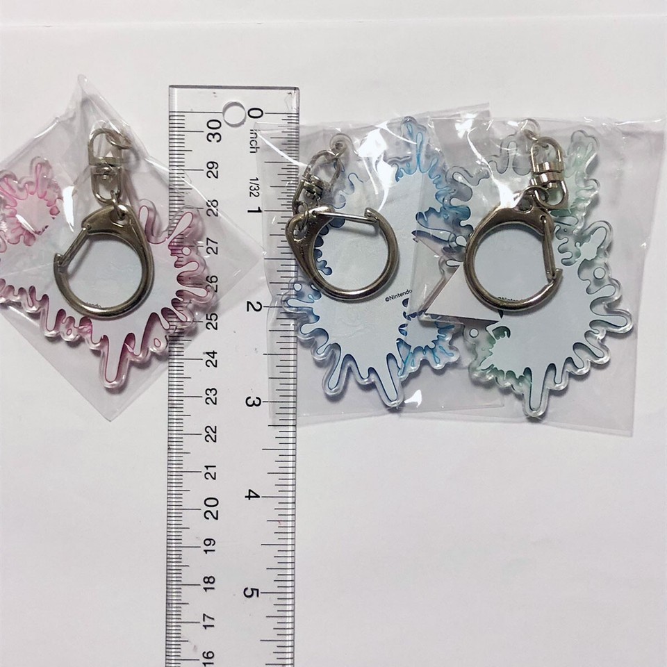 B198 Lot of 3 Splatoon x Zelda Nintendo Keychain 3in | eBay