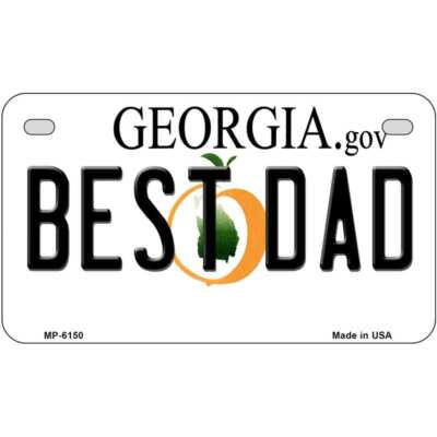 Best Dad Georgia Novelty Metal Motorcycle Plate MP-6150 | eBay