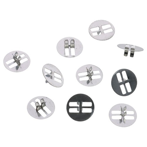 100Pcs Round Metal Wood Wick Clips Metal Round Candle Wick Base Candle ...