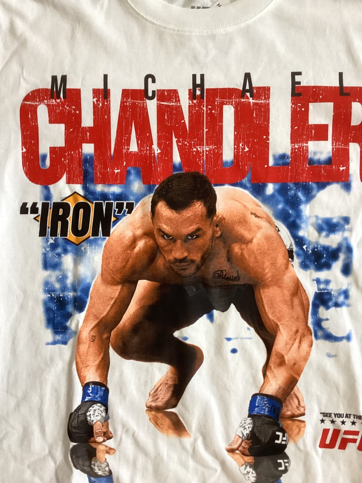 UFC Iron Michael Chandler White T Shirt size L NWT | eBay