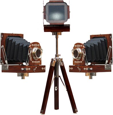 Christmas Vintage Wooden Camera tripod Stand for home/office/library ...