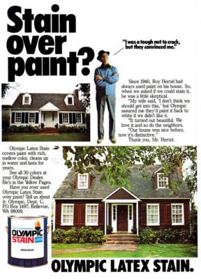 1979 Olympic Stain: Stain Over Paint Vintage Print Ad | eBay