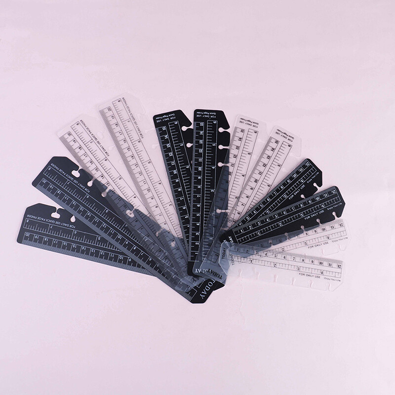 A5 A6 A7 2pcs Black White Bookmark Rulers Spiral Notebook Quick Page ...