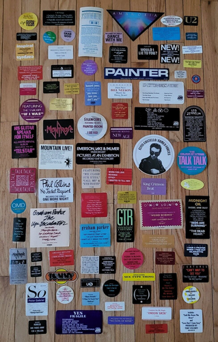 Collection of 87 Original Rock Vinyl Album Hype Stickers | eBay