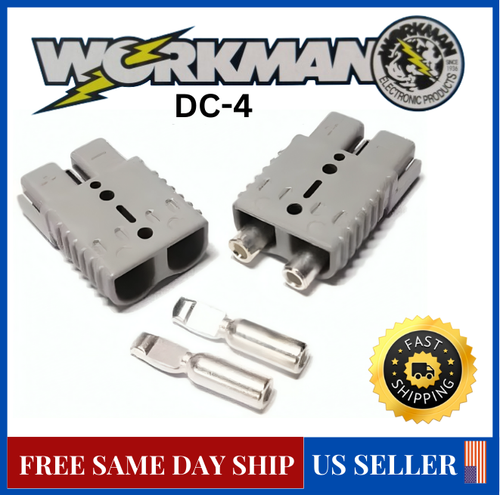 4GA 2 Pin DC4 Quick Disconnect Power Cord Connector Heavy Duty Struggle ...