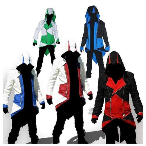 NEW Assassins Creed Hoodie Men's Cosplay Costume Jacket Coat Assassins ...