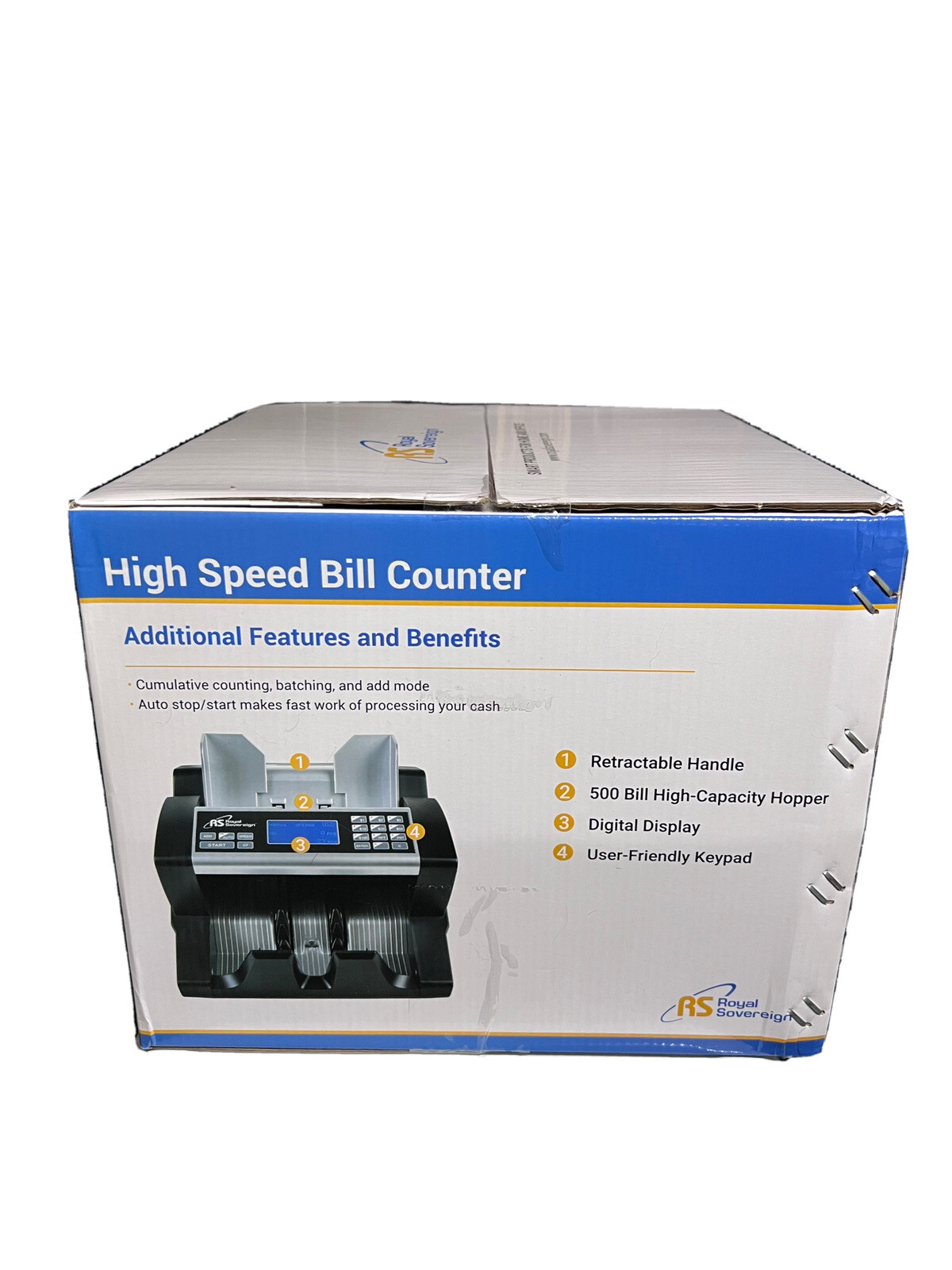 Royal Sovereign Front Loading High Speed Bill Counter w/ Value Counting ...