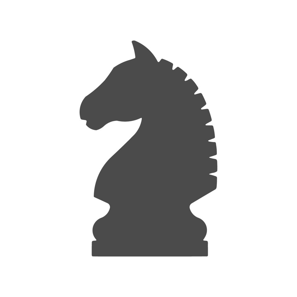 Knight chess piece Vinyl Decal Car Window Horse chess piece Sticker | eBay