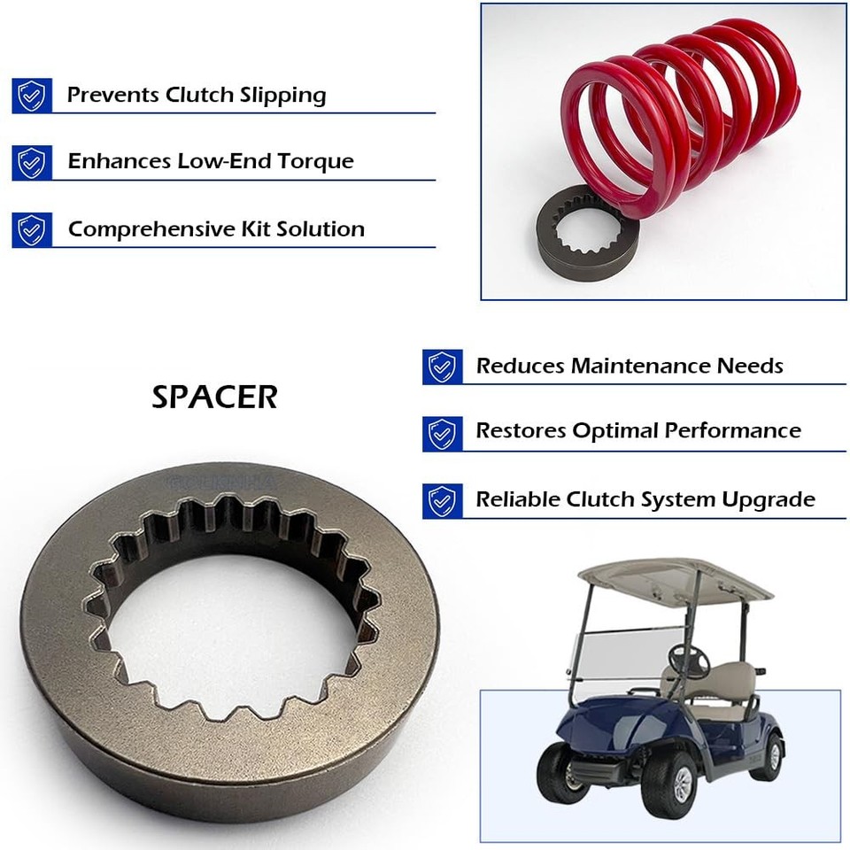 High Torque Driven Clutch Spring Spacer Kit Golf Cart G1 G2 G8 G9 1979 ...