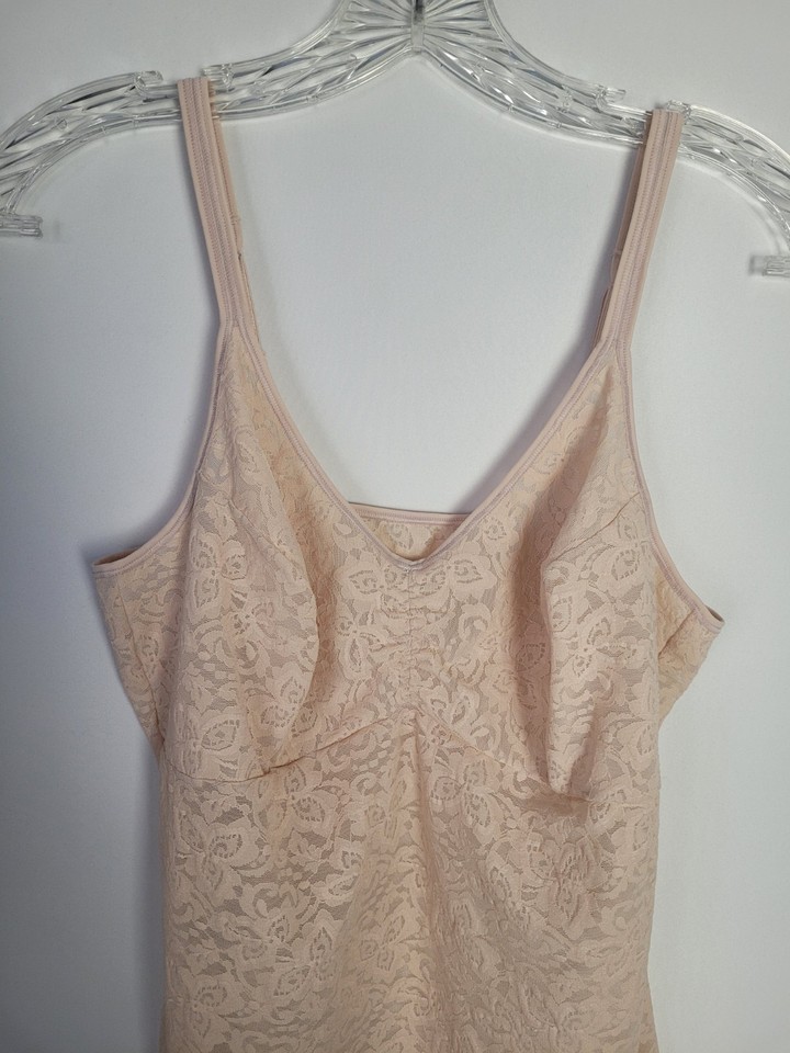 Bali Lace 'N Smooth Camisole Top XXL, 2XL Firm Control 8L12 Fairycore ...