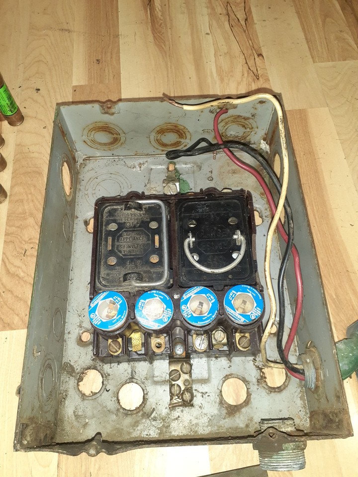 vintage house fuse box w/220 subpanel WORKS FREE FUSES! | eBay