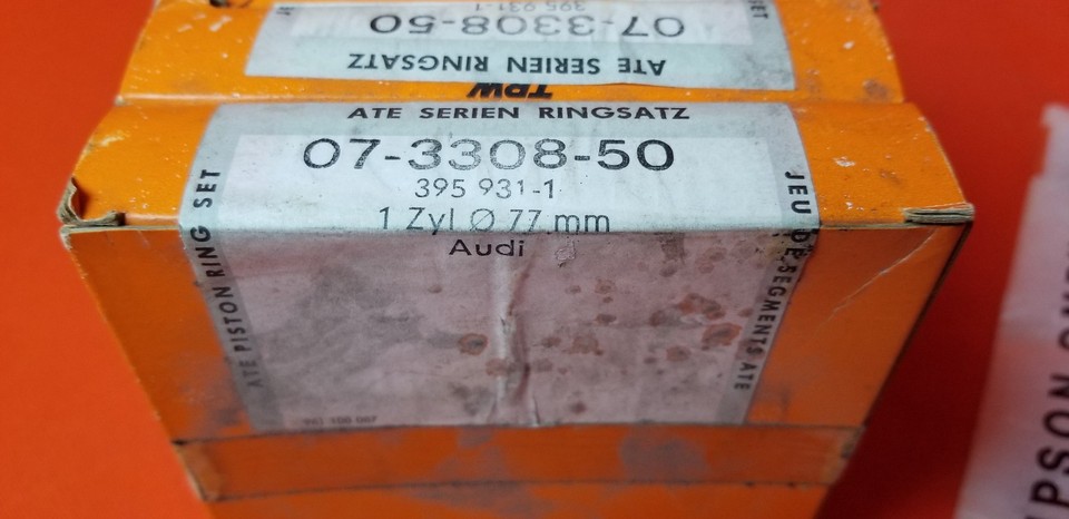 TRW Piston Ring Set 07-3308-50 NOS VW MK1 1.6L 77mm | eBay
