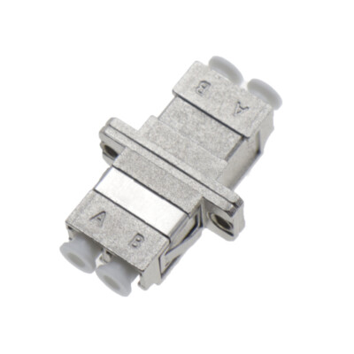 25Pcs LC to LC Metal SM/MM Duplex Optic Fiber Connector Optical Adapter ...