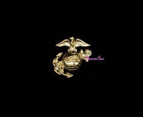 USMC EGA Emblem (anchor left / goldtone) + a custom promo pin | eBay