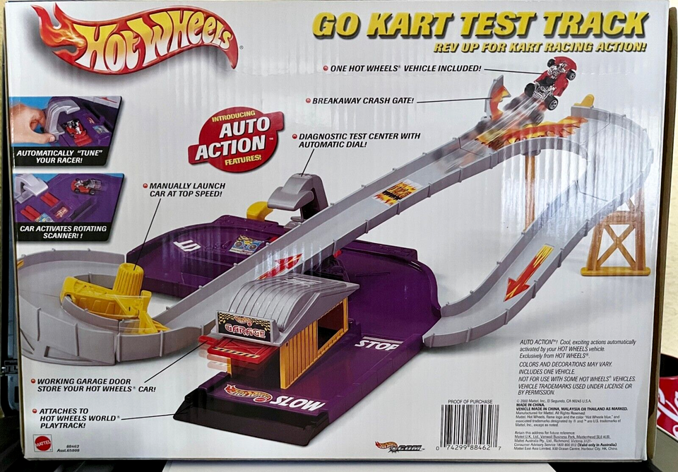 HOT WHEELS GO KART Test Track and Included Four Go Cart Lot | eBay