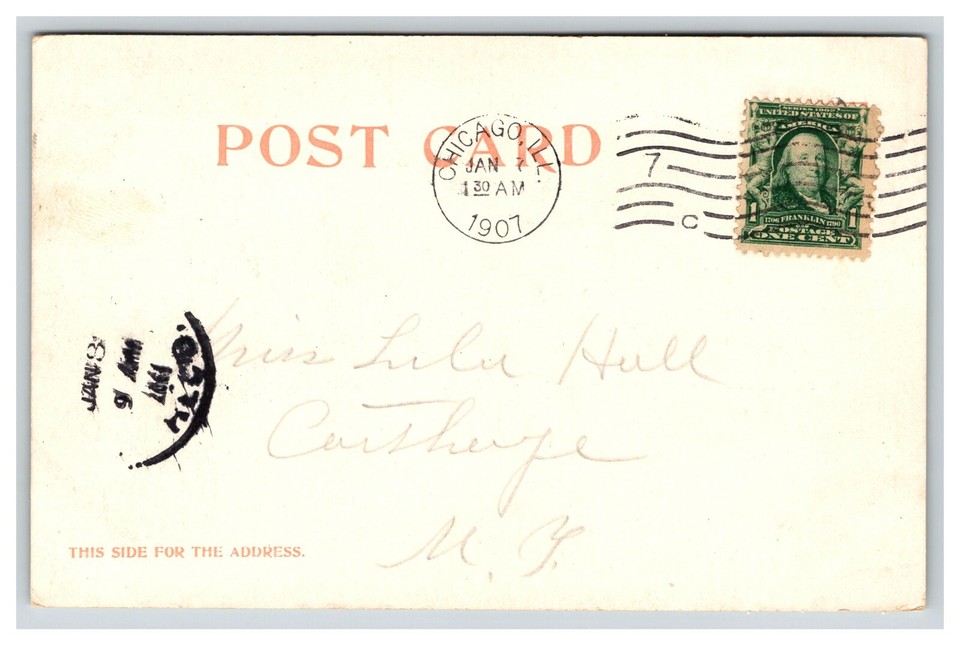 Vintage Postcard Illinois, Public Library, Chicago IL Undivided Back | eBay