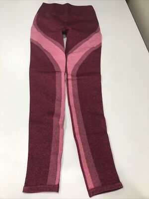 Fabletics Red High Waisted Seamless Swift Leggings Small | eBay