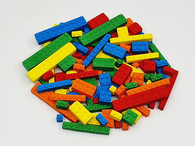 LEGO BLOCKS EDIBLE CAKE TOPPERS - X 12 OR 24... GREAT VALUE!! Mixed ...